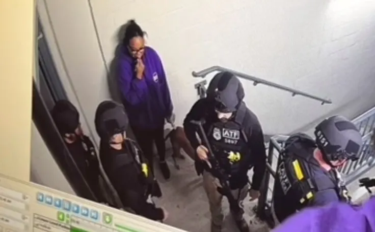 Gracie the dog and her human Taylor Lumpkin randomly lead a SWAT team ...