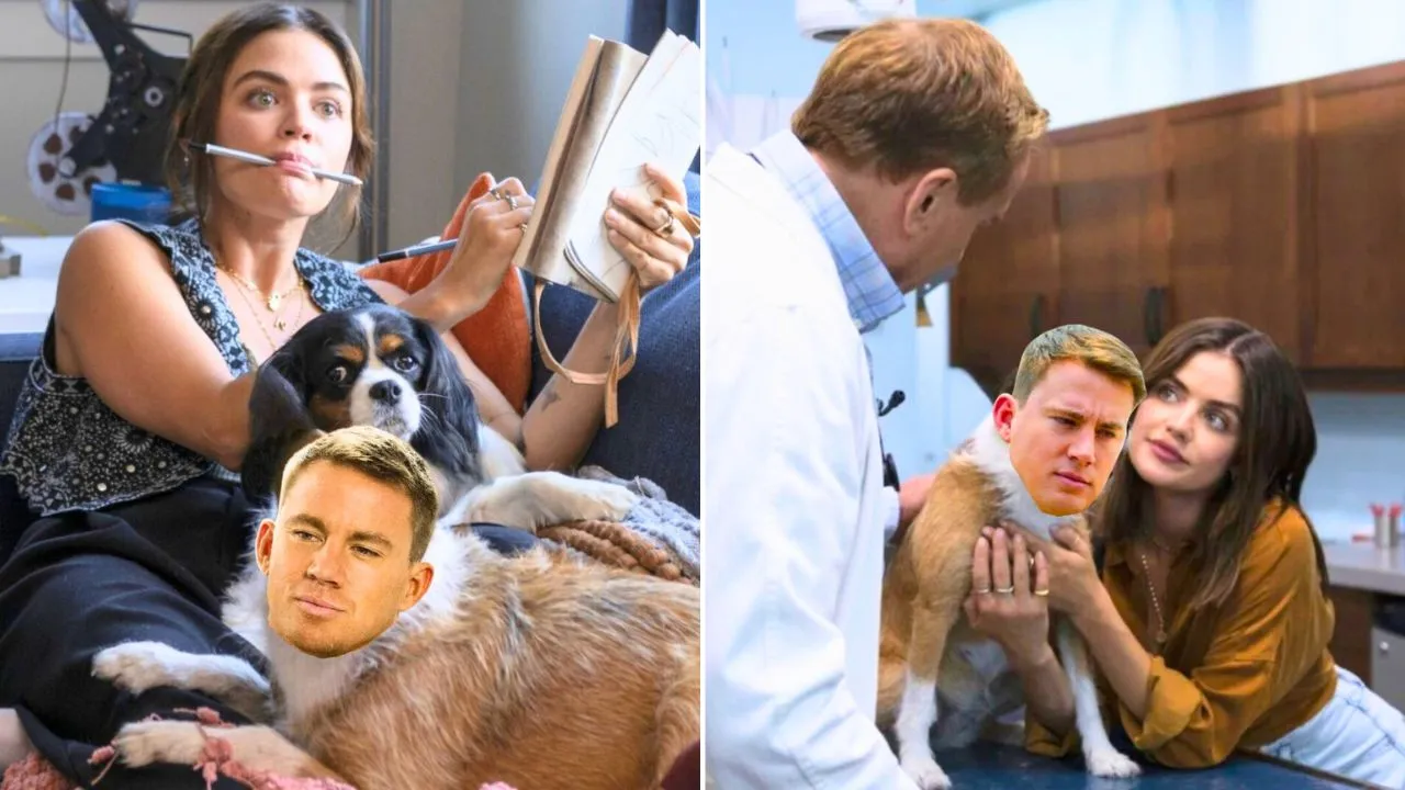 Lucy Hale Names Her Dog ‘Channing Tatum’ for ‘Puppy Love’ Movie ...