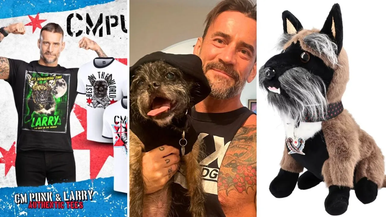 CM Punk’s Rescue Dog Larry’s Merch Is Outselling a Lot of WWE ...